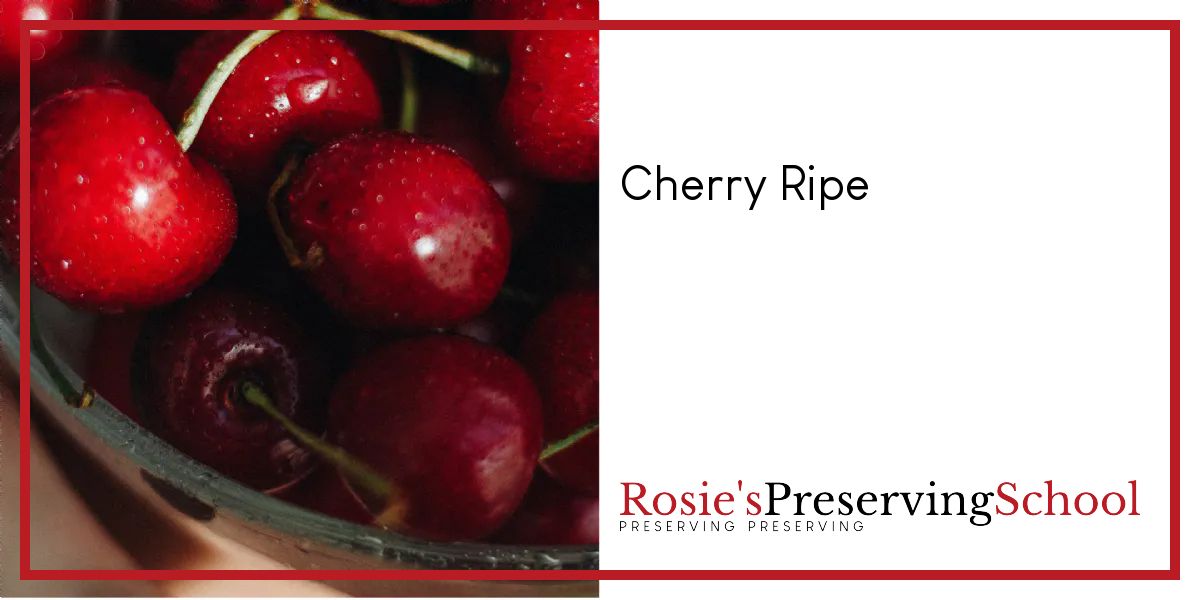 Live online workshop learning to preserve cherries at Rosie's ...