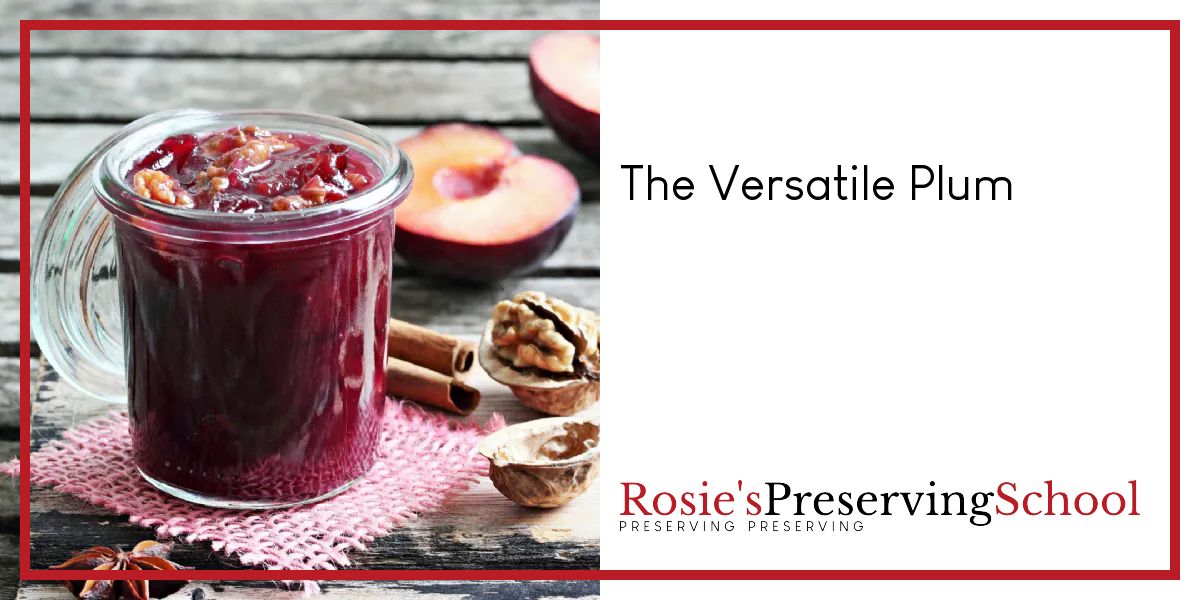 Plum recipes to preserve for the Autumn at Rosie's Preserving School